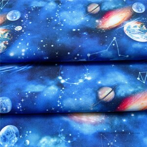 Astronaut Fabric, Space Fabric: Galaxy Space Man Multicolor Digital ...