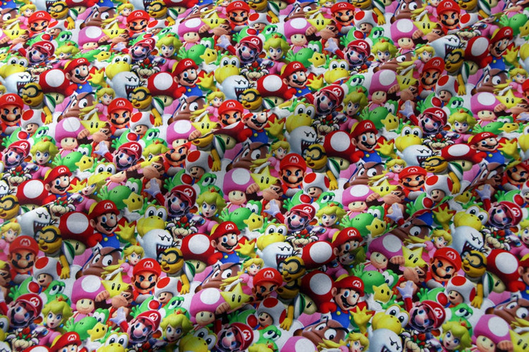 Classic Game Fabric 80’s Arcade Game Fabric Retro Arcade Games Fabric ...