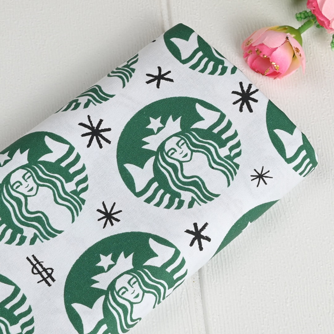 Starbucks Fabric for Coffee Lover Fabric | Tarbucks Coffee Fabric ...