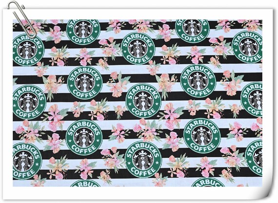 Starbucks Fabric for Coffee Lover Fabric Tarbucks Coffee - Etsy