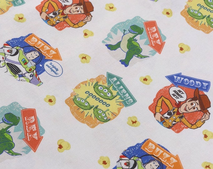 Toy Story Fabric, Woody Fabric/ Buzz Fabric/ Rex Fabric/ Slinky Fabric ...