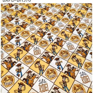 Toy Story Fabric, Woody Fabric/ Buzz Fabric/ Rex Fabric/ Slinky Fabric ...