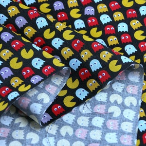 Classic Game Fabric 80’s Arcade Game Fabric Retro Arcade Games Fabric ...
