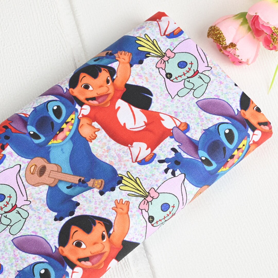 Disney Characters Fabric Stitch Fabric Lilo & Stitch Fabric - Etsy