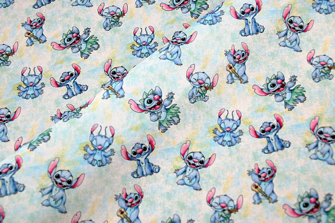Disney Characters Fabric Stitch Fabric Lilo & Stitch Fabric - Etsy