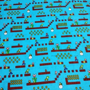 Classic Game Fabric 80’s Arcade Game Fabric Retro Arcade Games Fabric ...