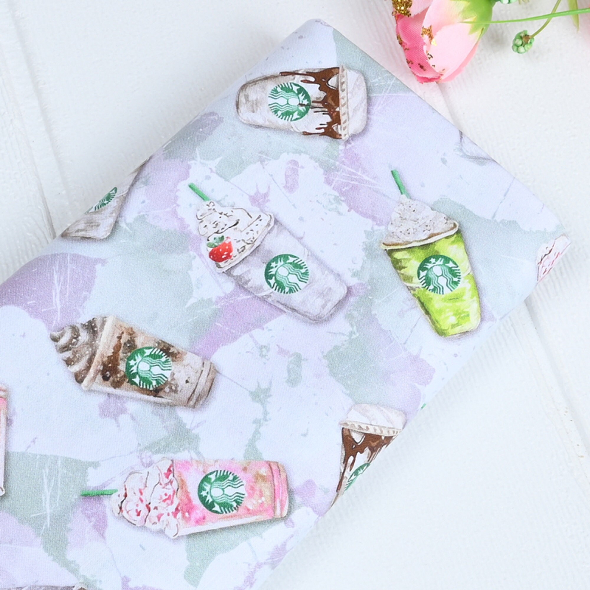 Starbucks Fabric for Coffee Lover Fabric Tarbucks Coffee - Etsy