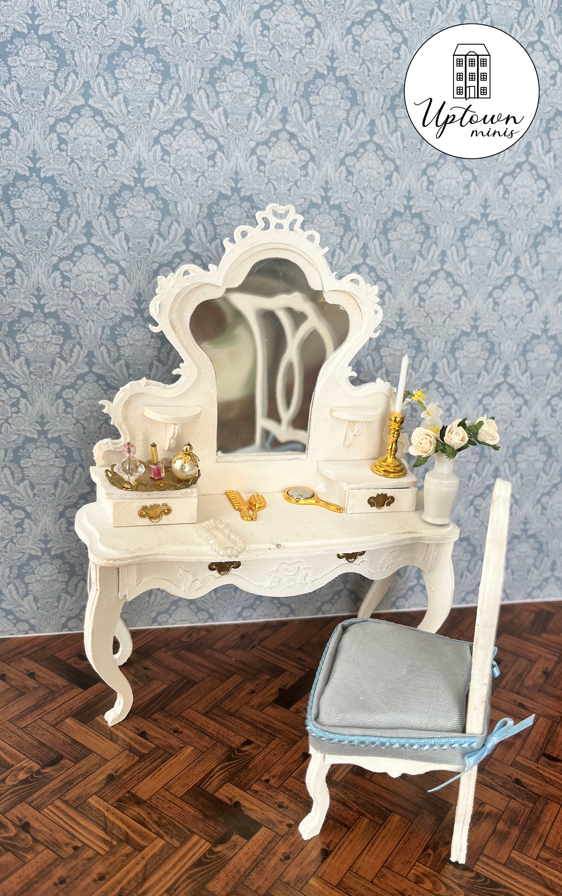 SVG File for a Romantic Vanity in 1:12 Scale - Etsy