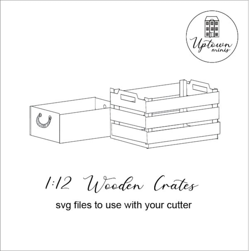 SVG File for Wooden Crates in 1:12 Scale - Etsy