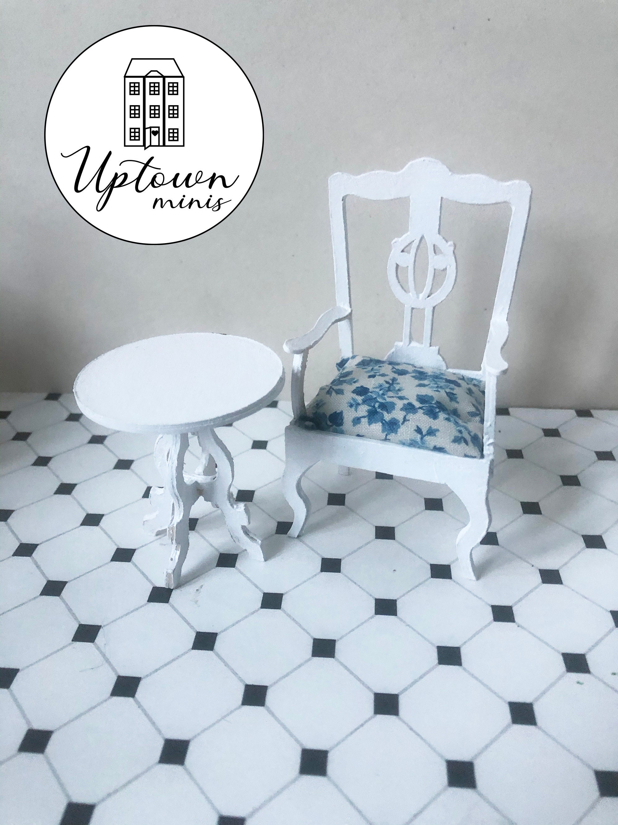 SVG File for Two Little Round Tables in 1:12 Scale | Etsy