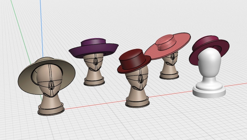 STL File for Heavenly Hats and Hatstands (for 3D Printing) - Etsy