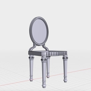 STL File for a Cherished Victorian Chair - Etsy