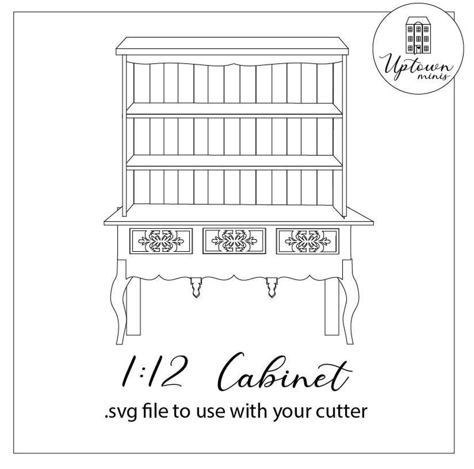SVG File for a Cabinet - Etsy