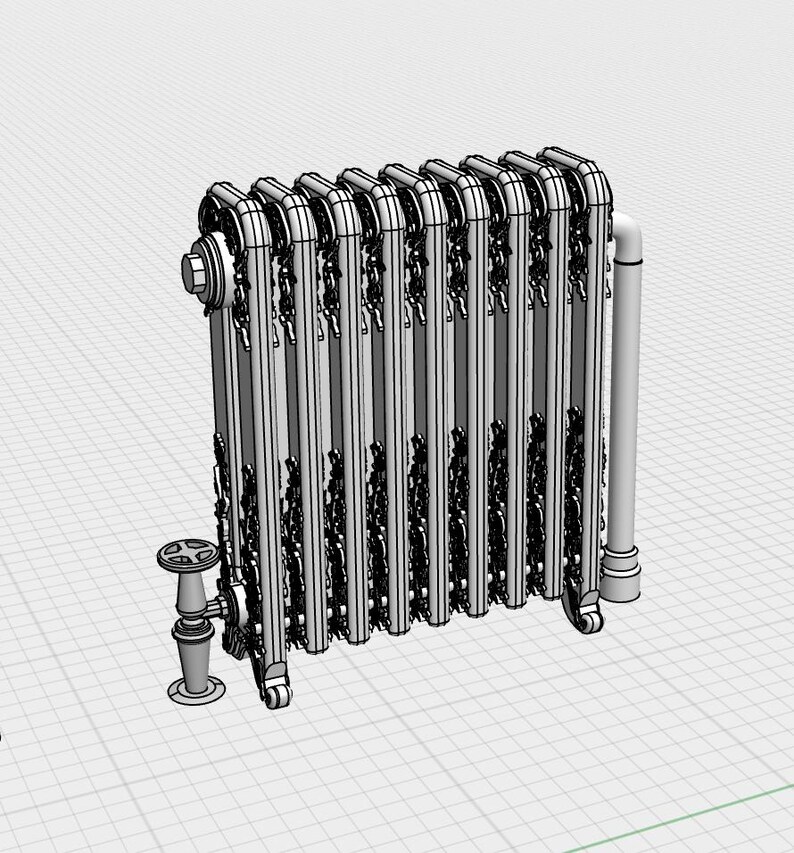 STL File for Vogue Victorian Radiator (for 3D Printing) - Etsy