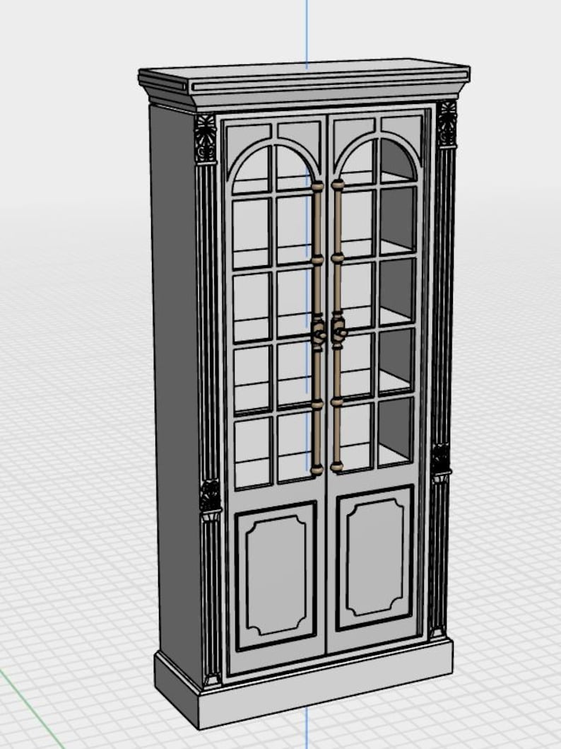 STL Files for Graceful Glasskeeper Cabinet (for 3D Printing) - Etsy