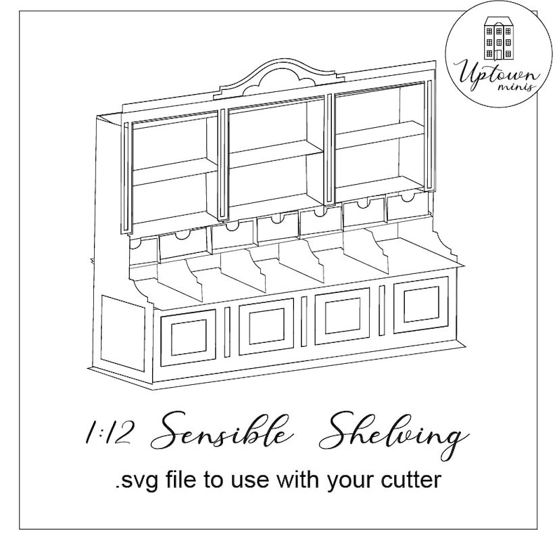 SVG File for a Sensible Shelving in 1:12 Scale - Etsy