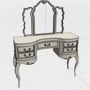 STL File for a Vivacious Vanity (for 3D Printing) - Etsy