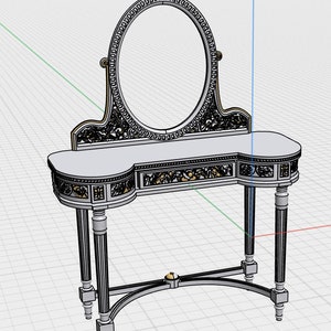 STL File for a Vanderbilt Vanity (for 3D Printing) - Etsy