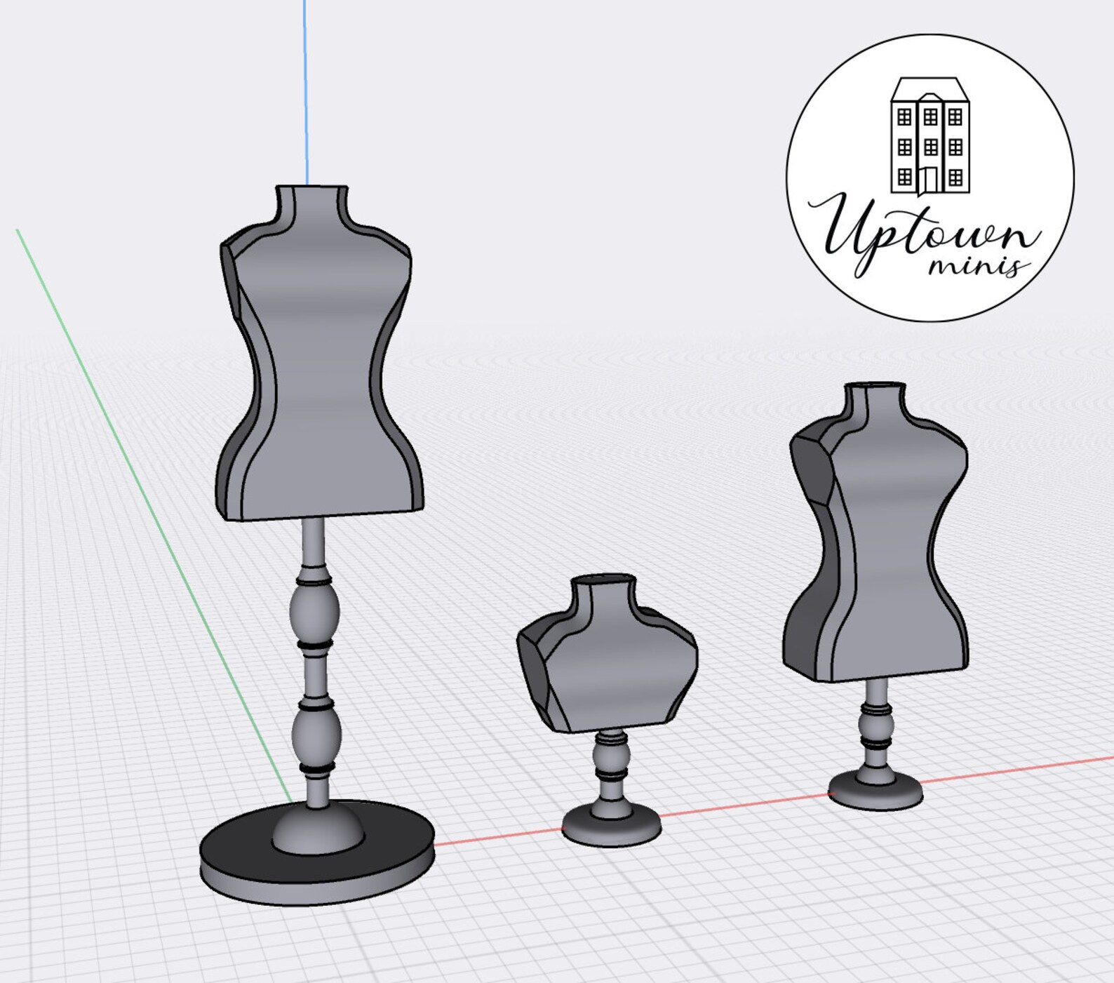 STL File for a Set of 3d Miniature Mannequins - Etsy