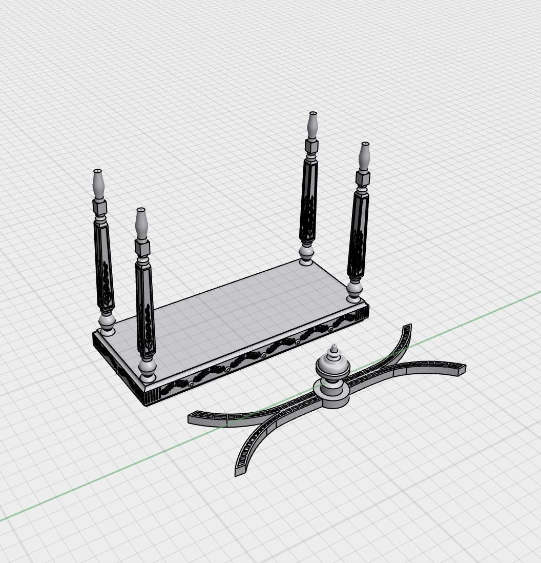 STL File for Convincing Console Table (for 3D Printing) - Etsy Australia