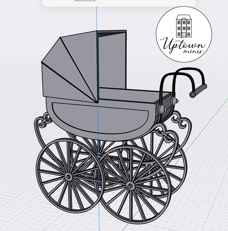 STL File to 3d Print a Respectable Baby Carriage - Etsy