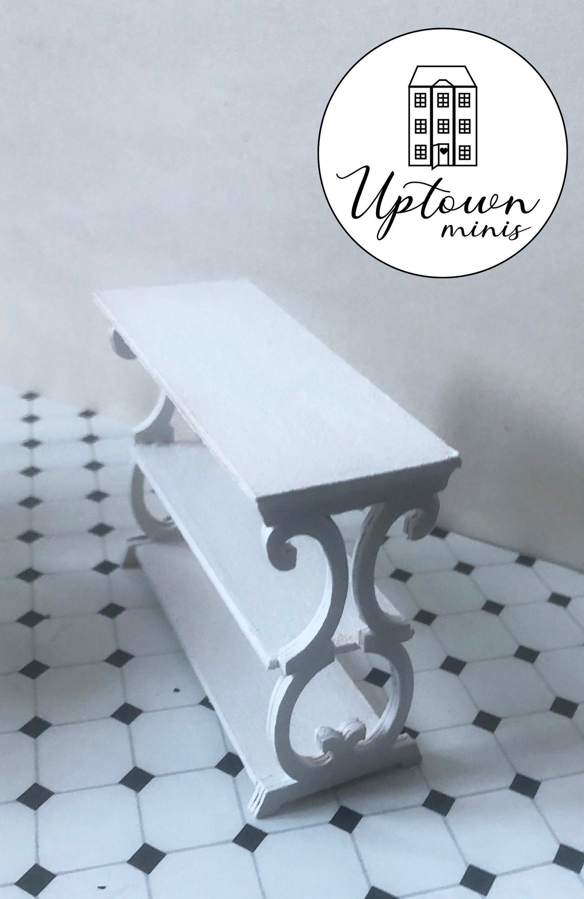 SVG File for an Ornate Side Table in 1:12 Scale - Etsy