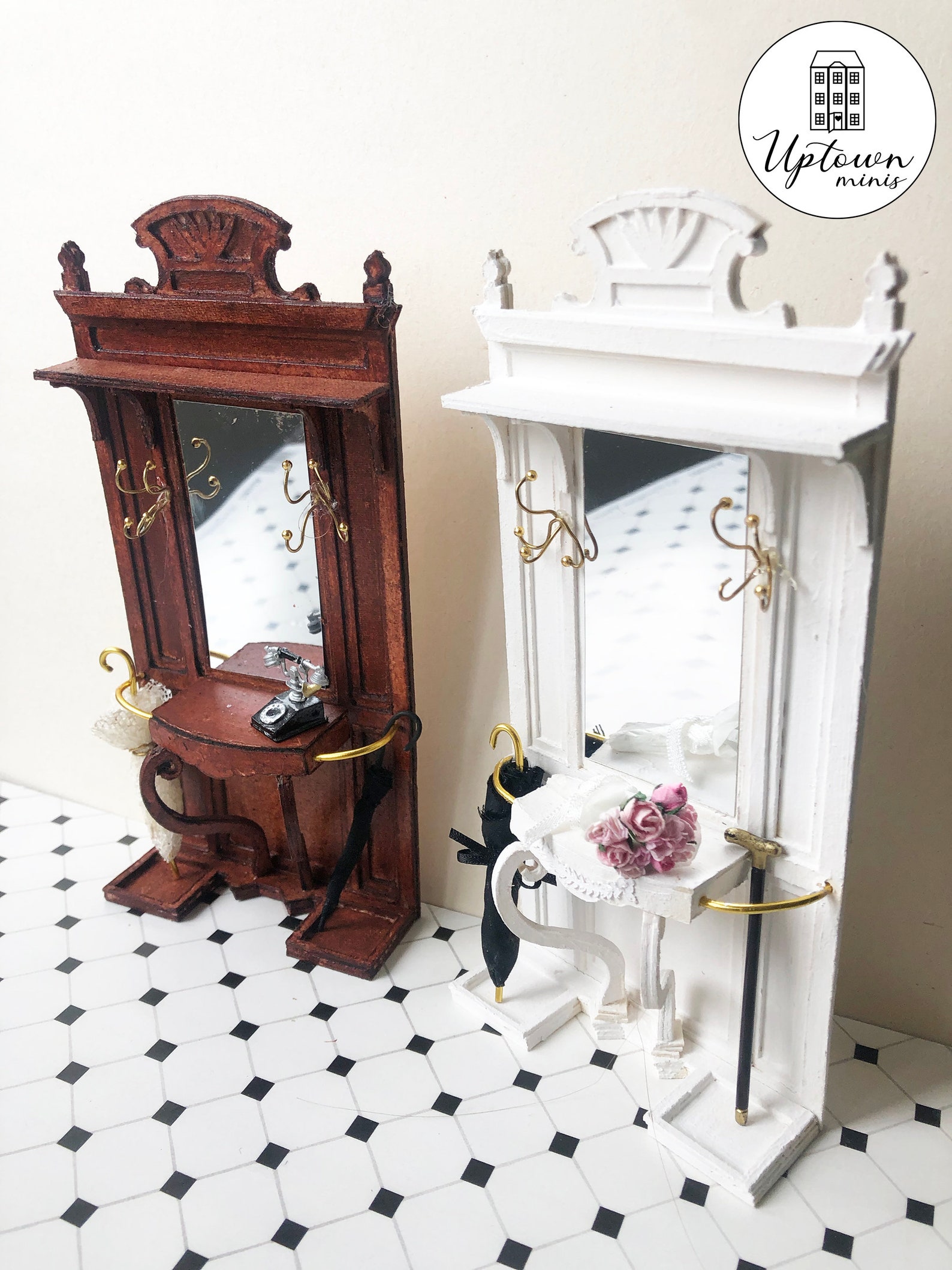 SVG File for a Hall Tree in 1:12 Scale - Etsy