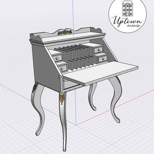 STL File for a Deligthful Tilt Top Desk - Etsy