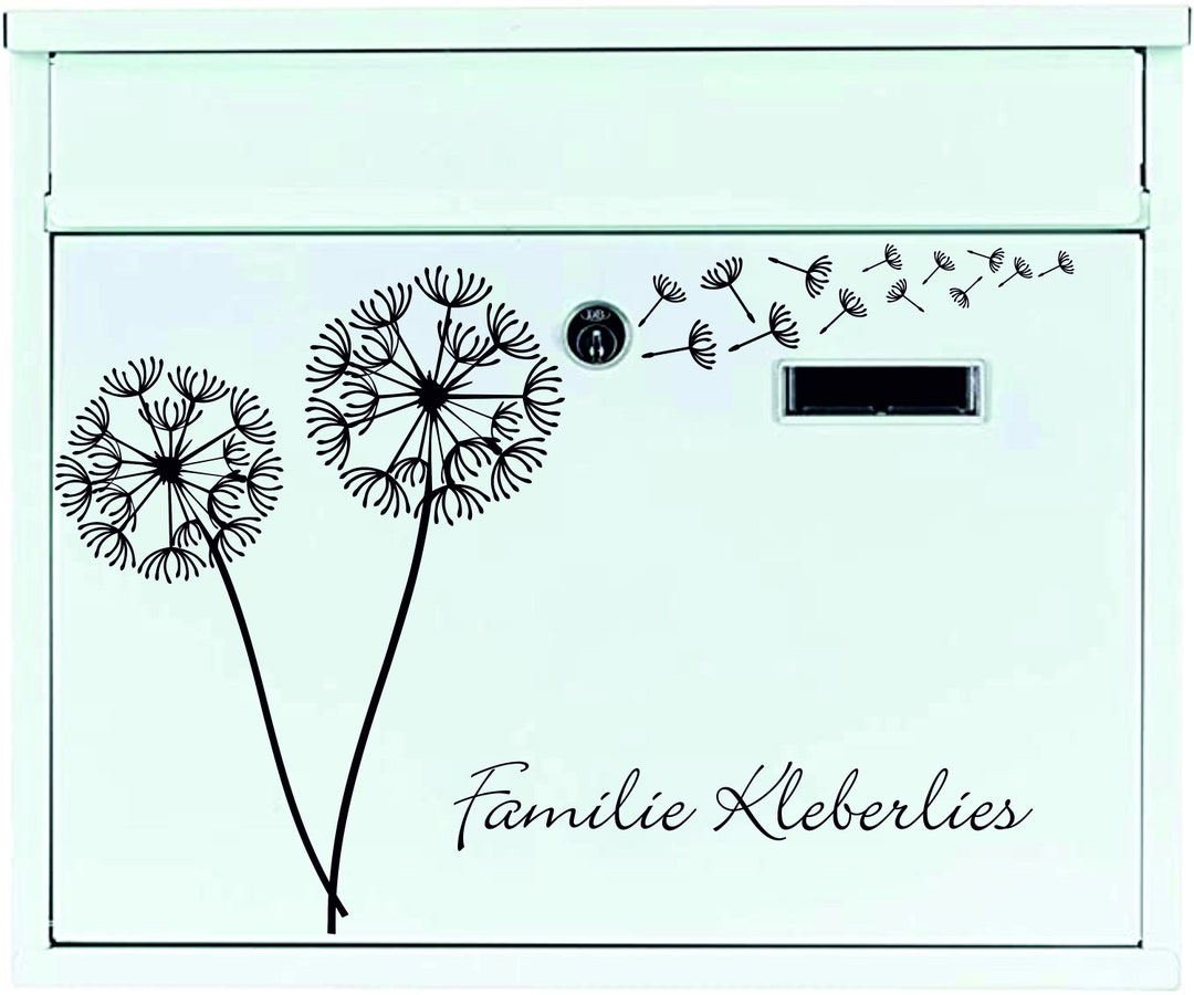 Letterbox Sticker Dandelion , Dandelion , Family Stickers , Foil ...
