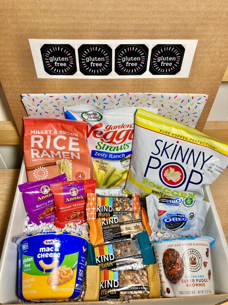 Gluten Free Snack Box | GF Sampler Box | Celiac Friend Gift | College ...