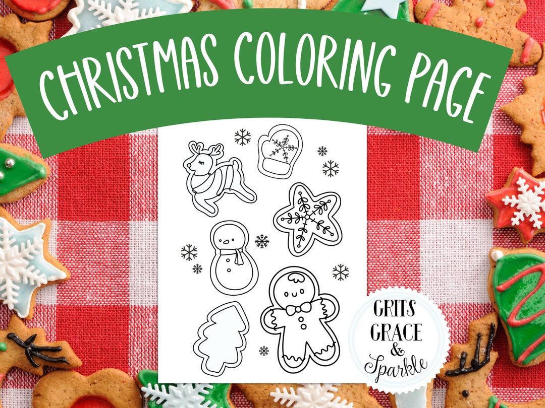 Christmas Coloring Page, Christmas Activities for Kids, Christmas ...
