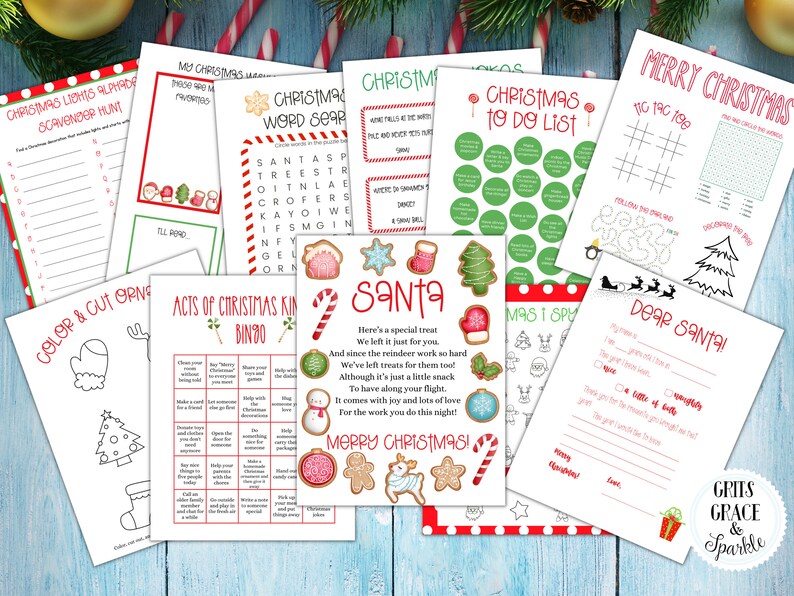 Christmas Activity Mega Pack: Family & Classroom Holiday Fun Bundle - Etsy