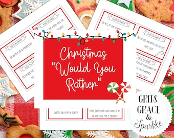 Christmas Would You Rather Game - Etsy