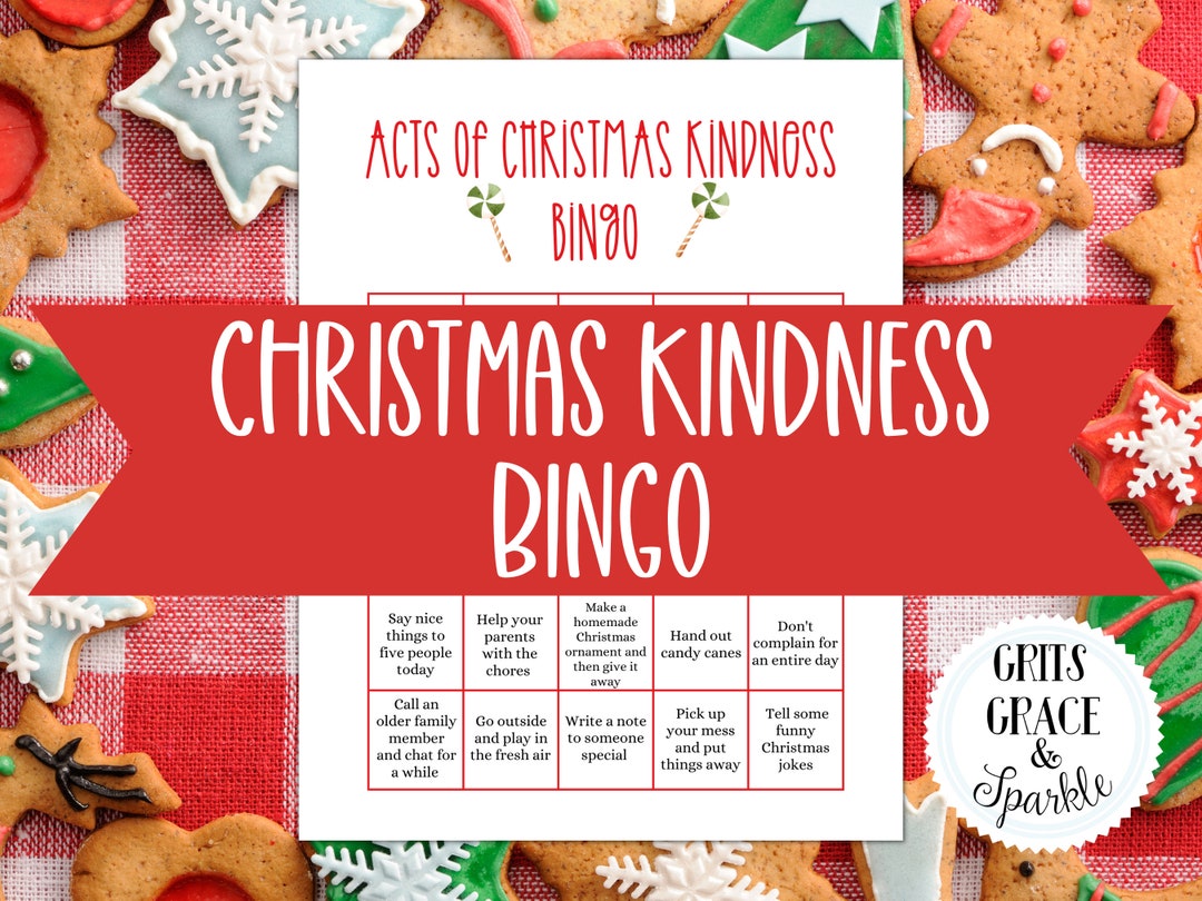 Christmas Kindness Bingo Card: Printable Holiday Activity (PDF) - Etsy