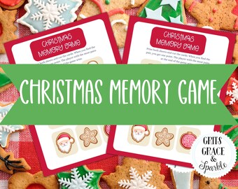 Printable Christmas Memory Game: Kids Matching Activity (PDF) - Etsy