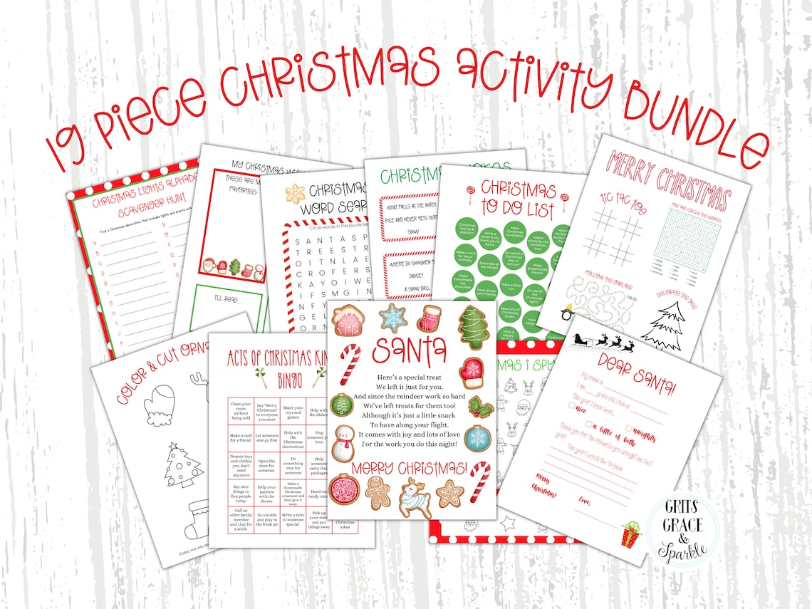 Christmas Coloring Page, Christmas Activities for Kids, Christmas ...