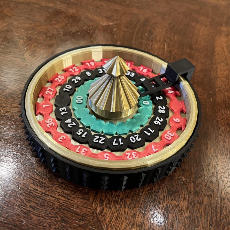 Classic Roulette Wheel – Magnetic Number Stop, Mini American Roulette ...