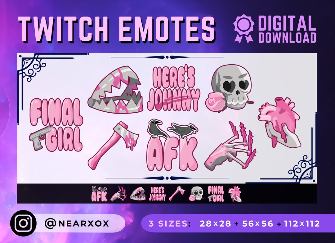 Killer Emotes | Twitch | Discord | Badges - Etsy