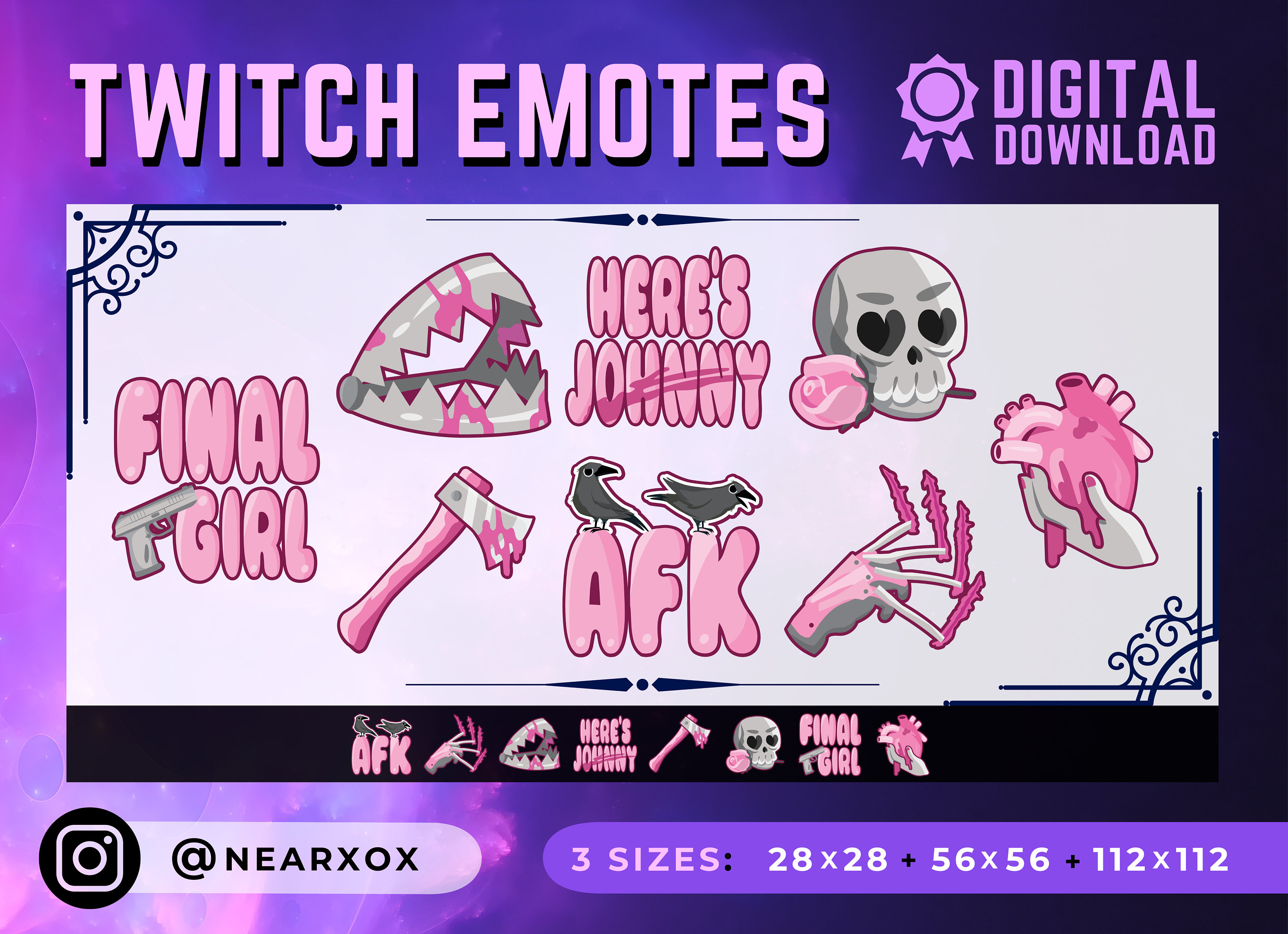 Killer Emotes | Twitch | Discord | Badges - Etsy