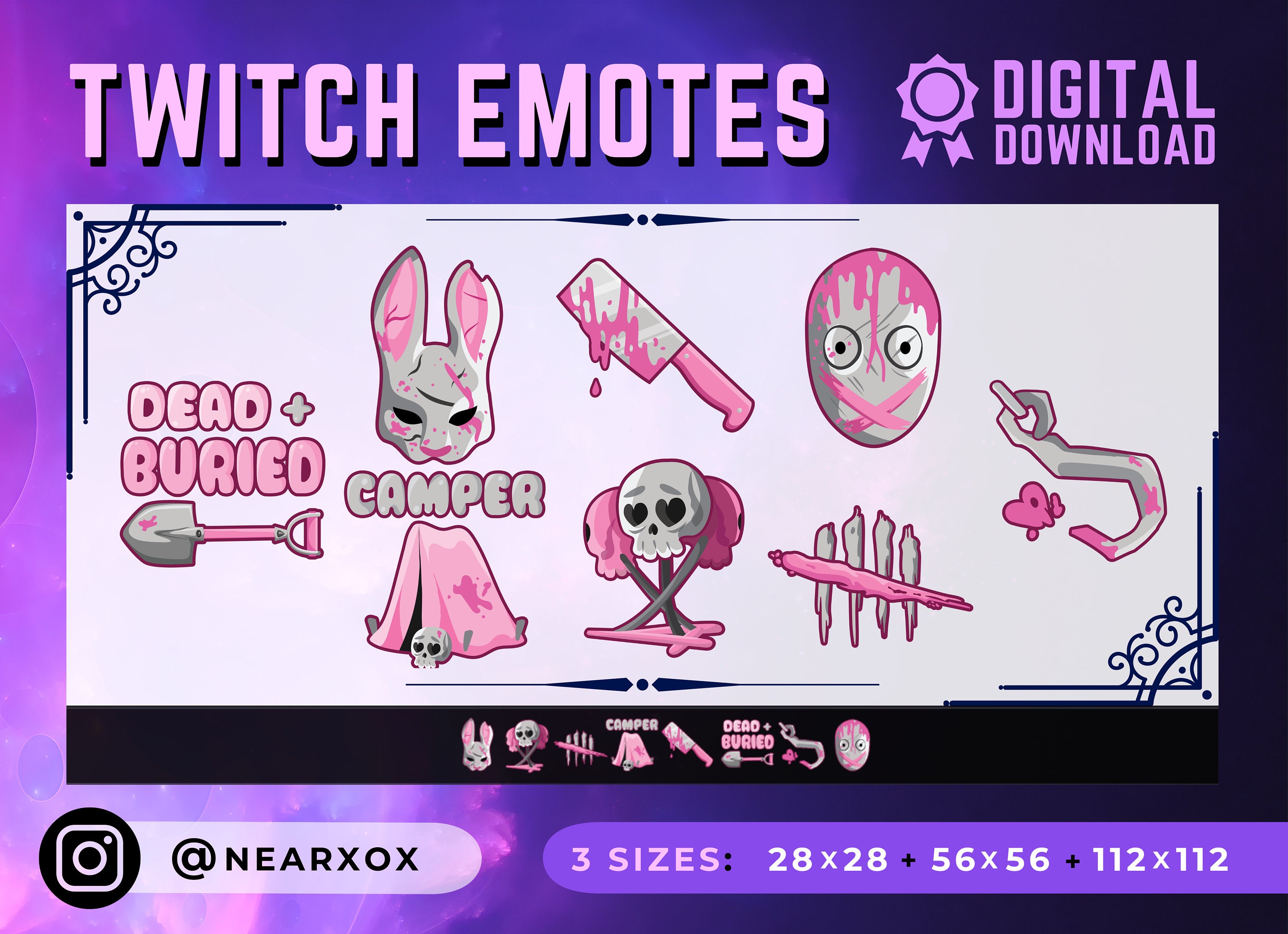 Killer Emotes | Twitch | Discord | Badges - Etsy