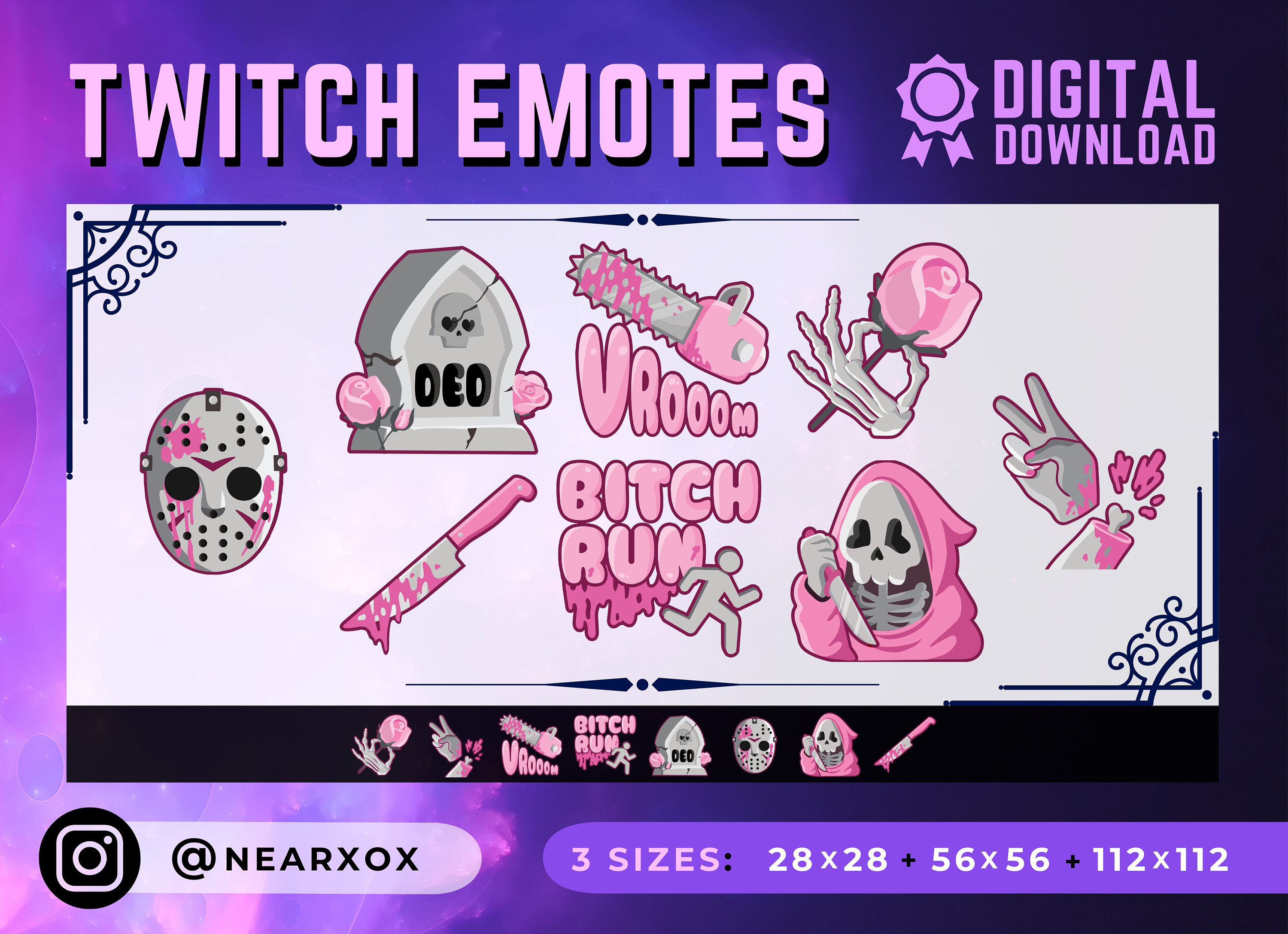 Killer Emotes | Twitch | Discord | Badges - Etsy
