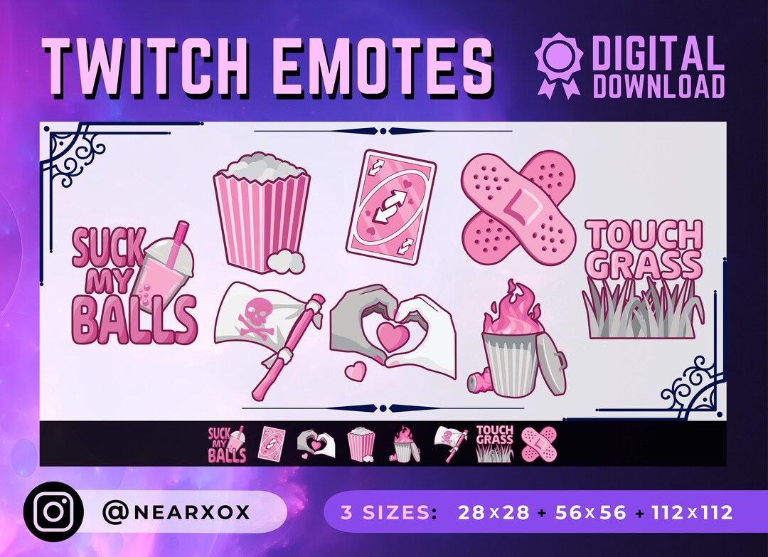 Basic Emotes | Twitch | Discord | Badges - Etsy