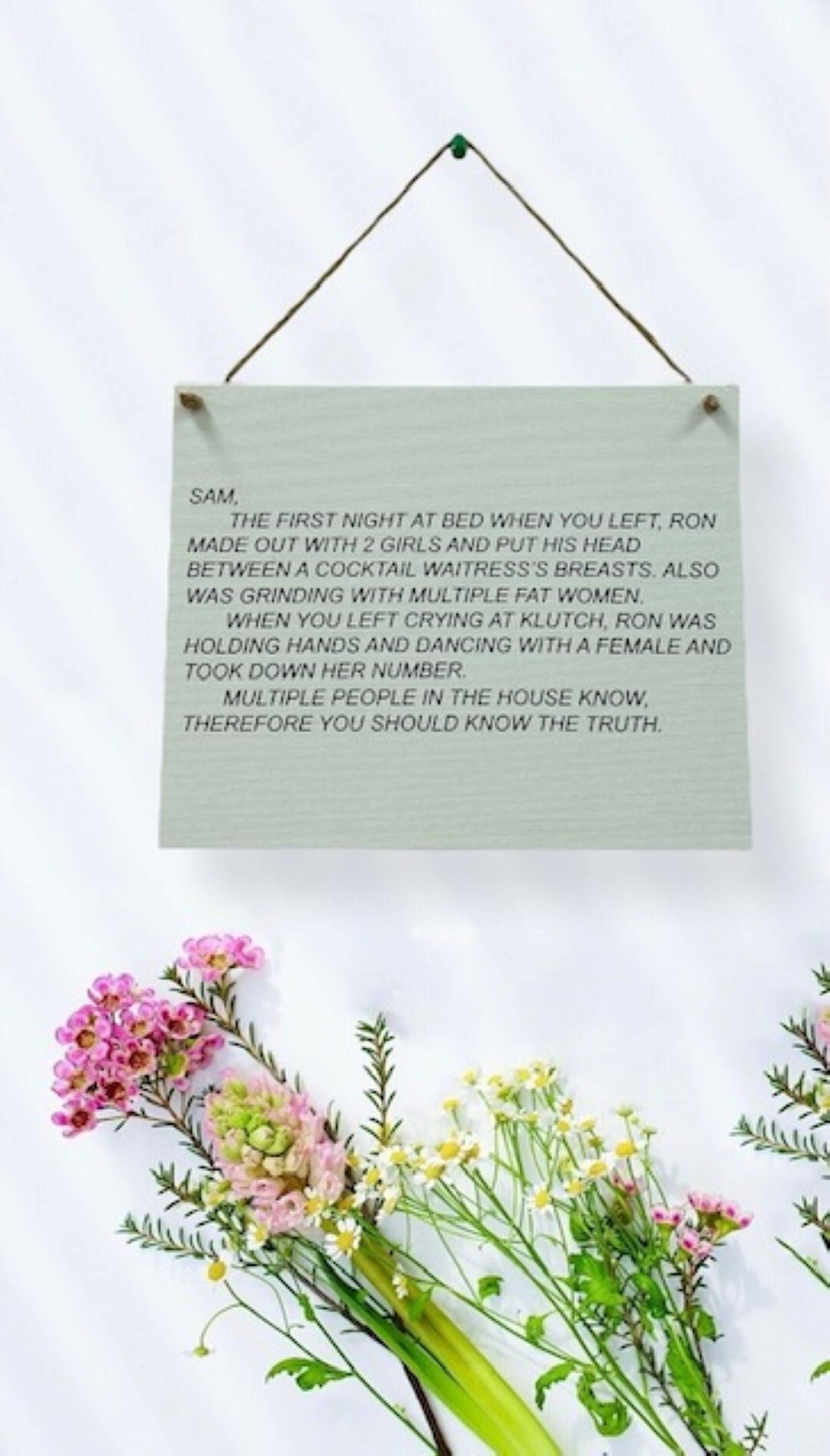 Jersey Shore the Note Canvas Print Dear Sam - Etsy