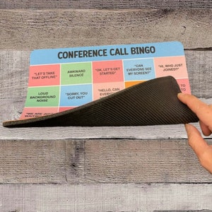 Conference Call Bingo Mouse Pad: Funny Office Desk Accessory - Etsy