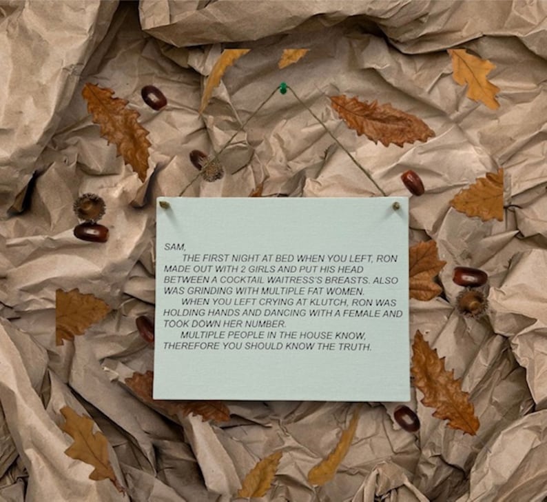 Jersey Shore the Note Canvas Print Dear Sam - Etsy