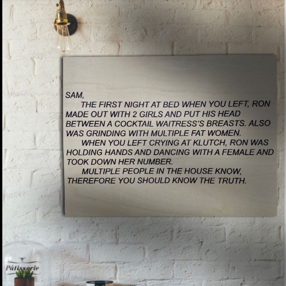 Jersey Shore the Note Natural Wood Frame Print | Etsy