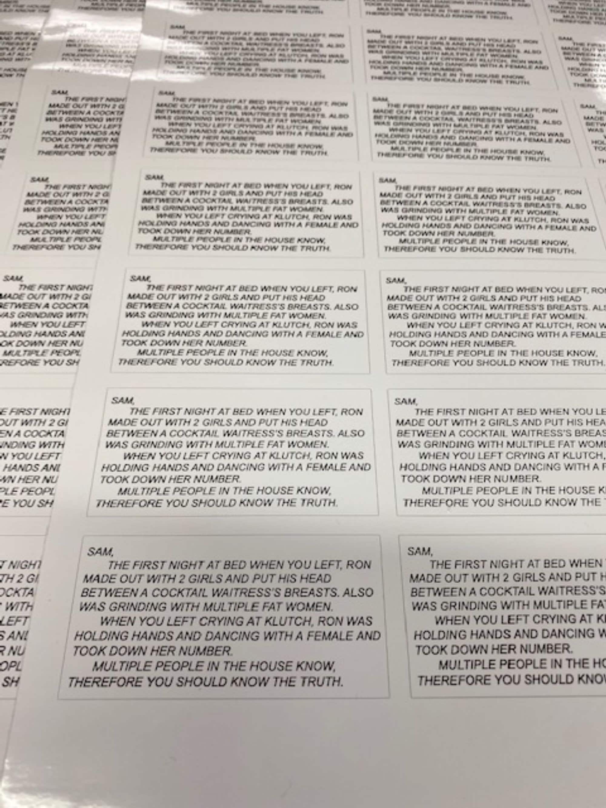 Jersey Shore The Note 5 Piece Sticker Set Snooki | Etsy