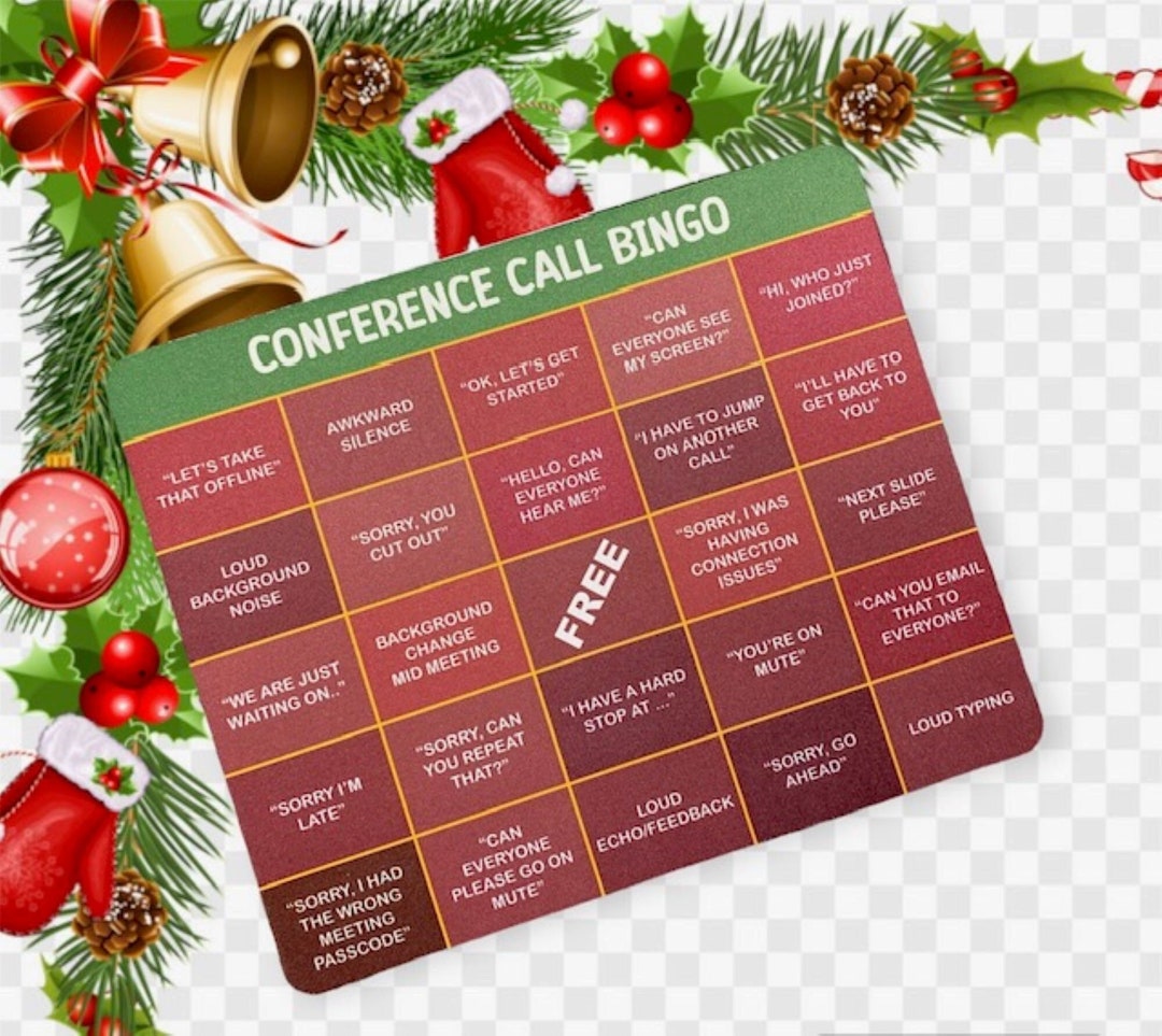 Conference Call Bingo Mouse Pad - Desk Accessories, Desk Accessories ...