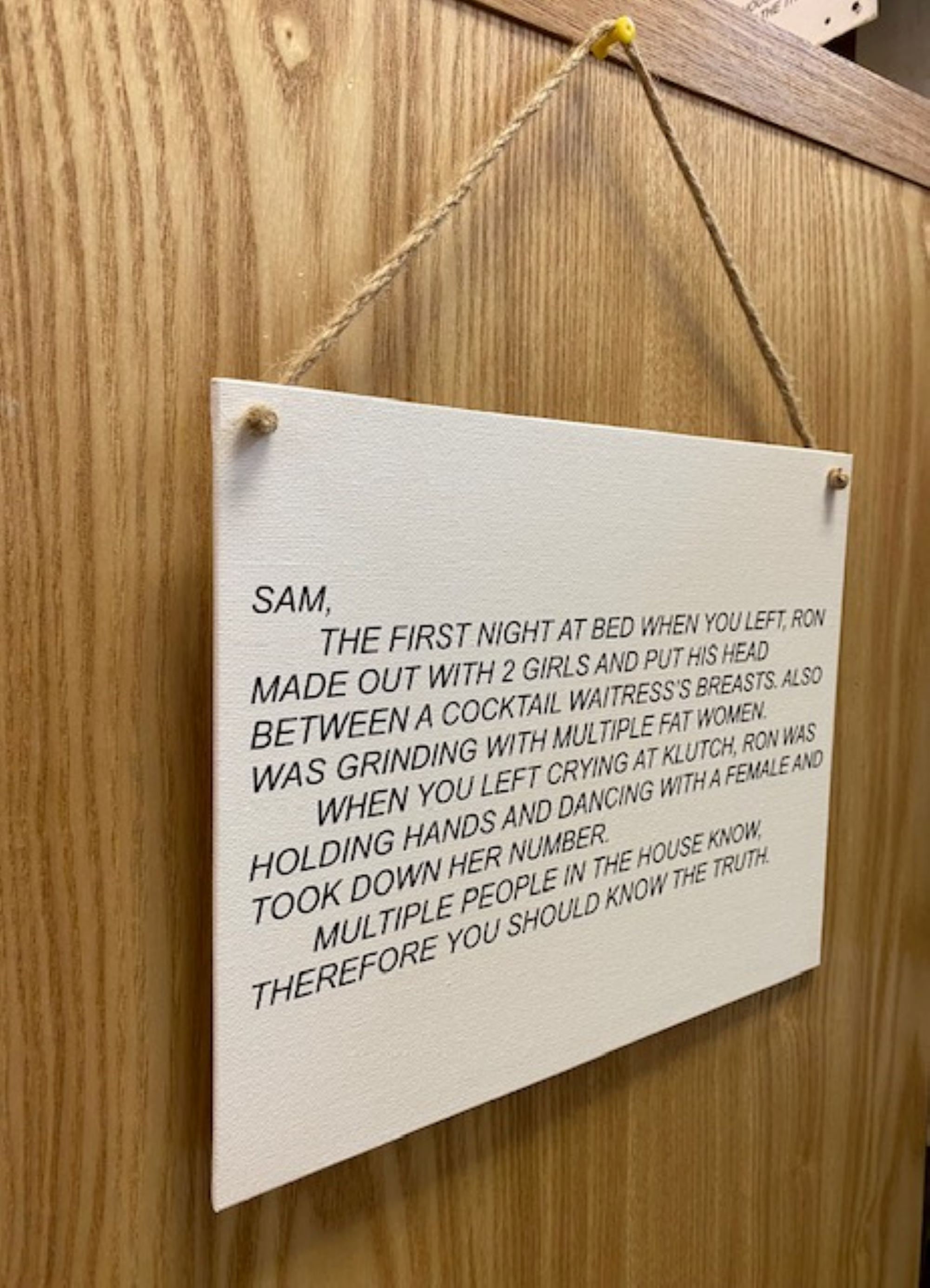 Jersey Shore the Note Canvas Print Dear Sam - Etsy