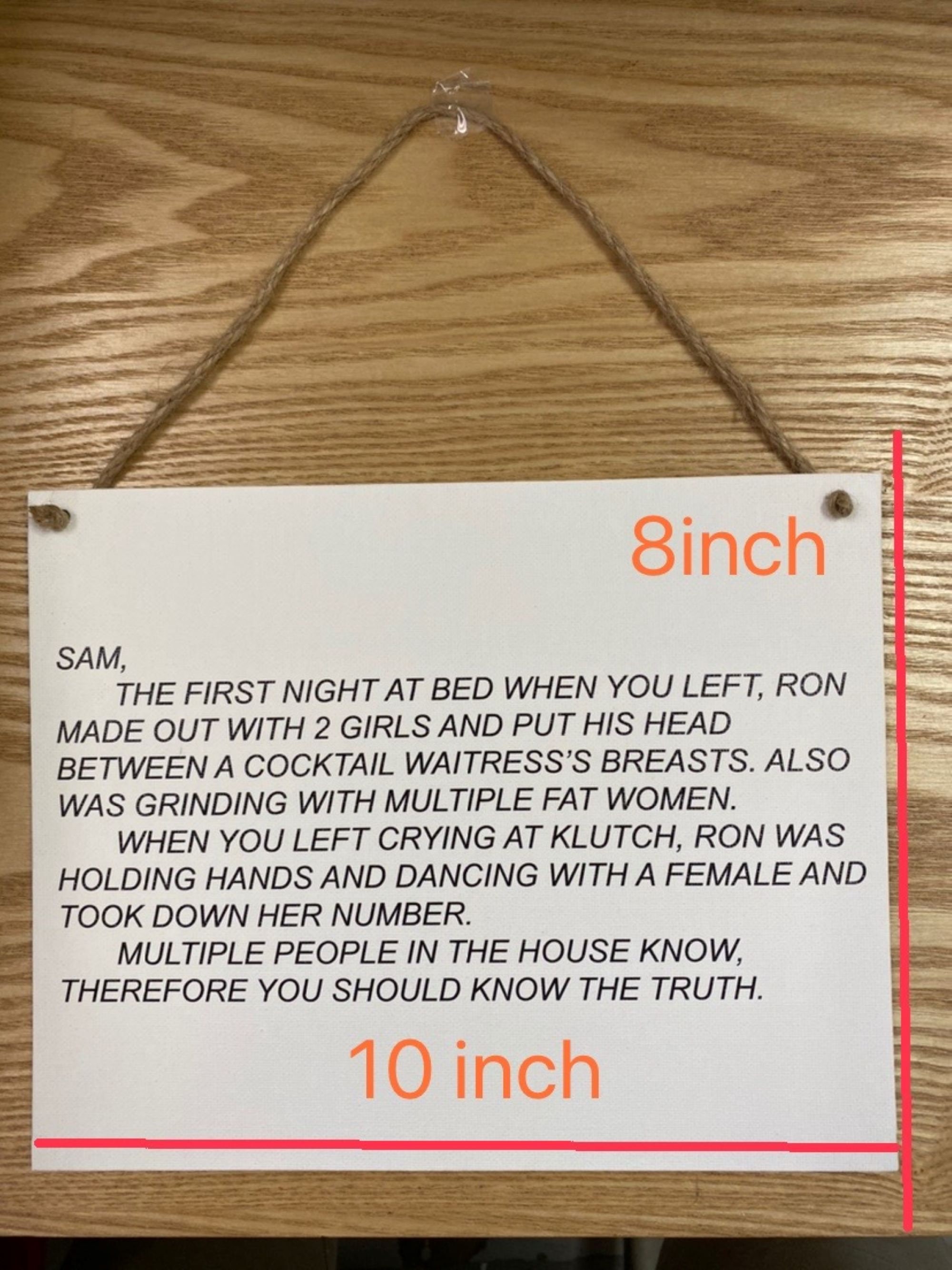 Jersey Shore the Note Canvas Print Dear Sam - Etsy